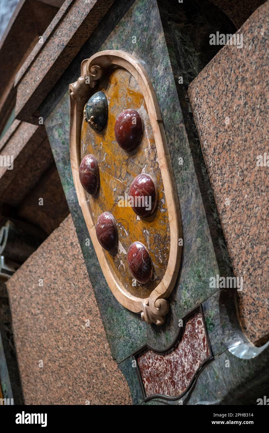 The Medici Chapel - Chapel of the Princes - at San Lorenzo in Florence ...