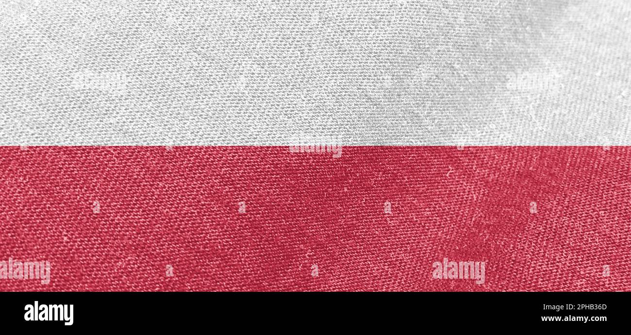 Poland flag fabric cotton material wide flag wallpaper Stock Photo - Alamy