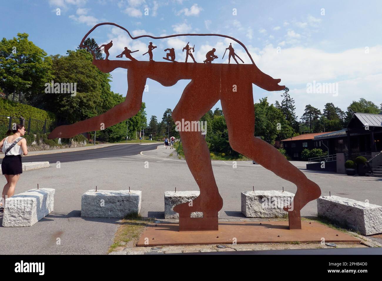 Norway, Oslo, Holmenkollen is a mountain and a neighbourhood in the ...