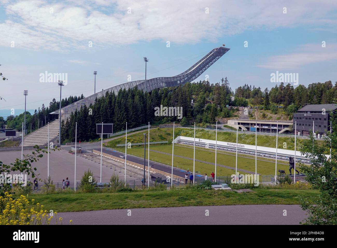 Norway, Oslo, Holmenkollen is a mountain and a neighbourhood in the ...