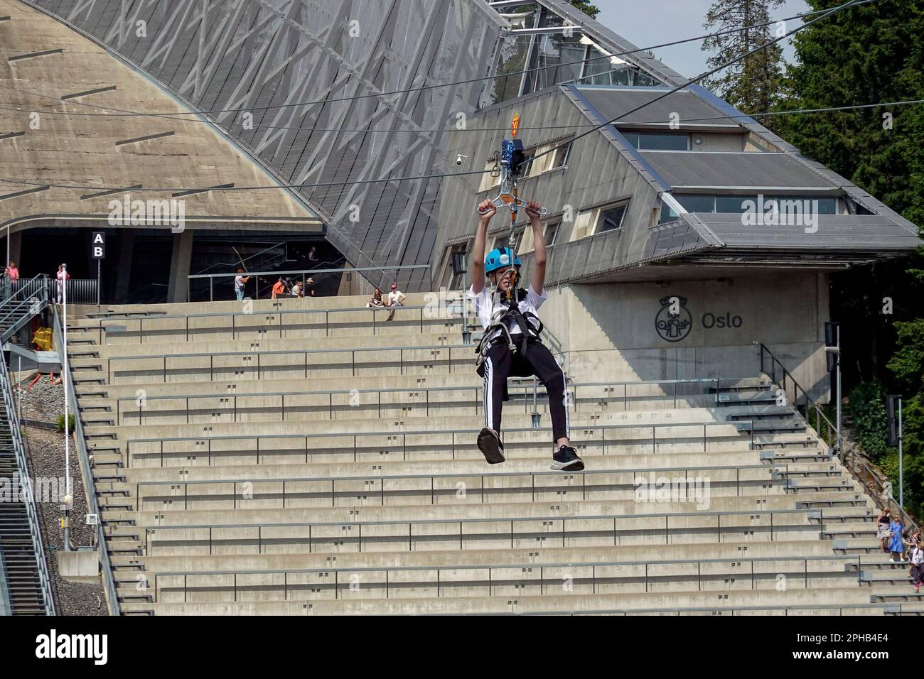 Norway, Oslo, Holmenkollen is a mountain and a neighbourhood in the ...