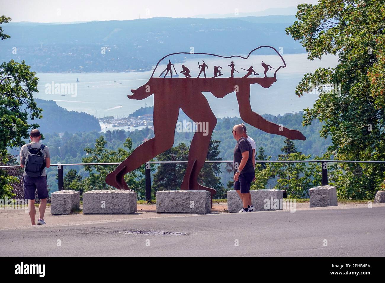 Norway, Oslo, Holmenkollen is a mountain and a neighbourhood in the ...