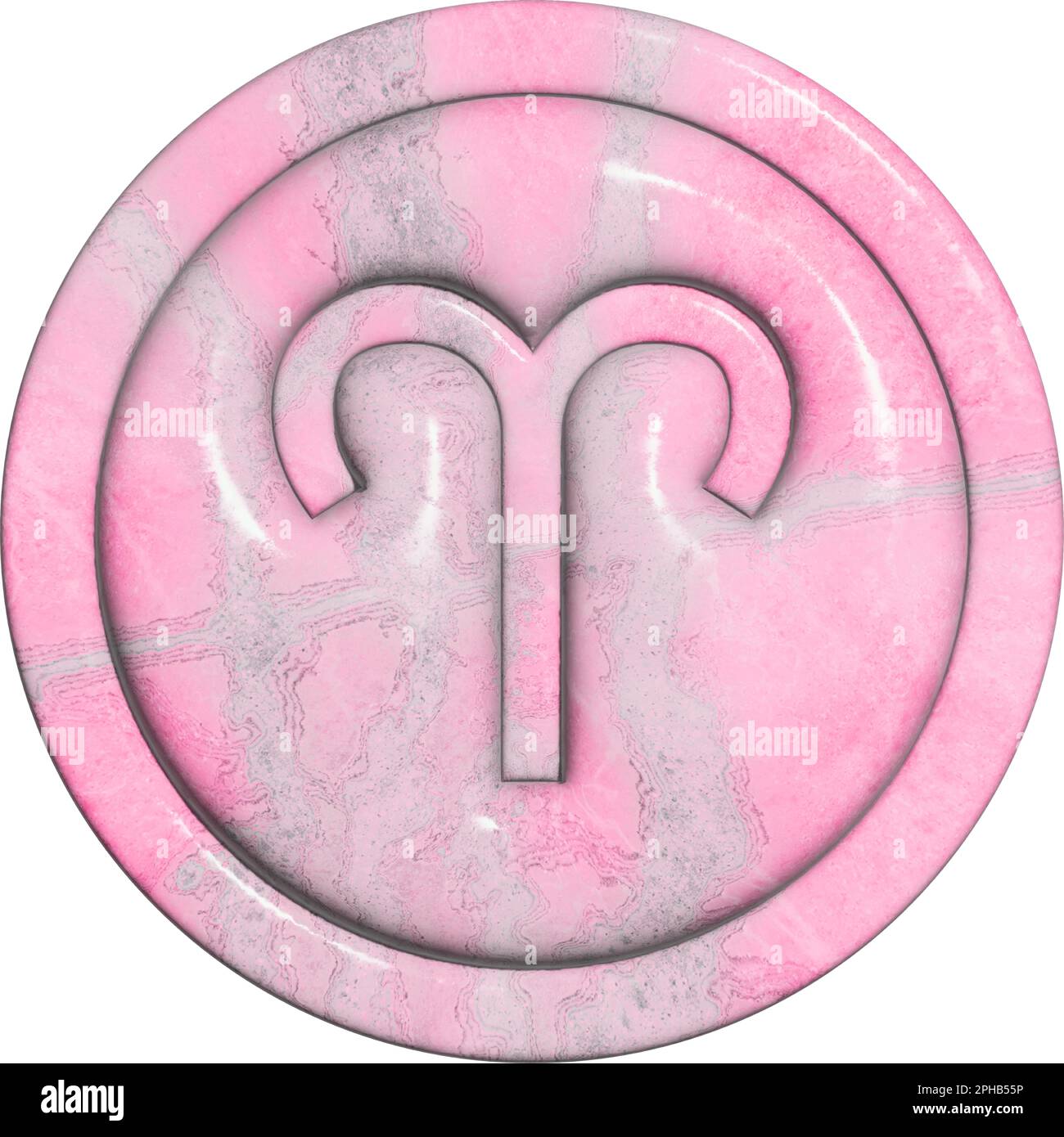 Aries Symbol Pink