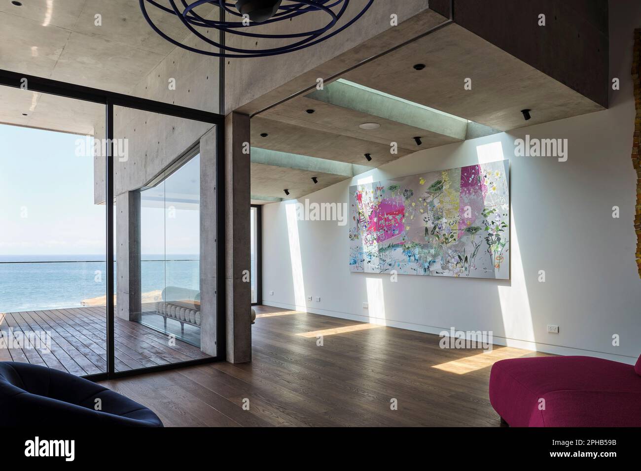 Lower level space underneath pool. Ravine House, South Coogee ...