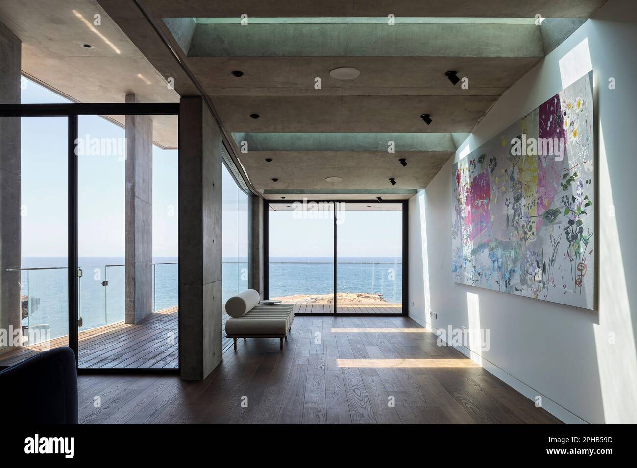 Lower level space underneath pool. Ravine House, South Coogee ...