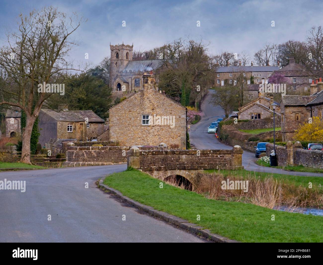 Downham Village, Lancashire - Historic County Palatine, United Kingdom ...