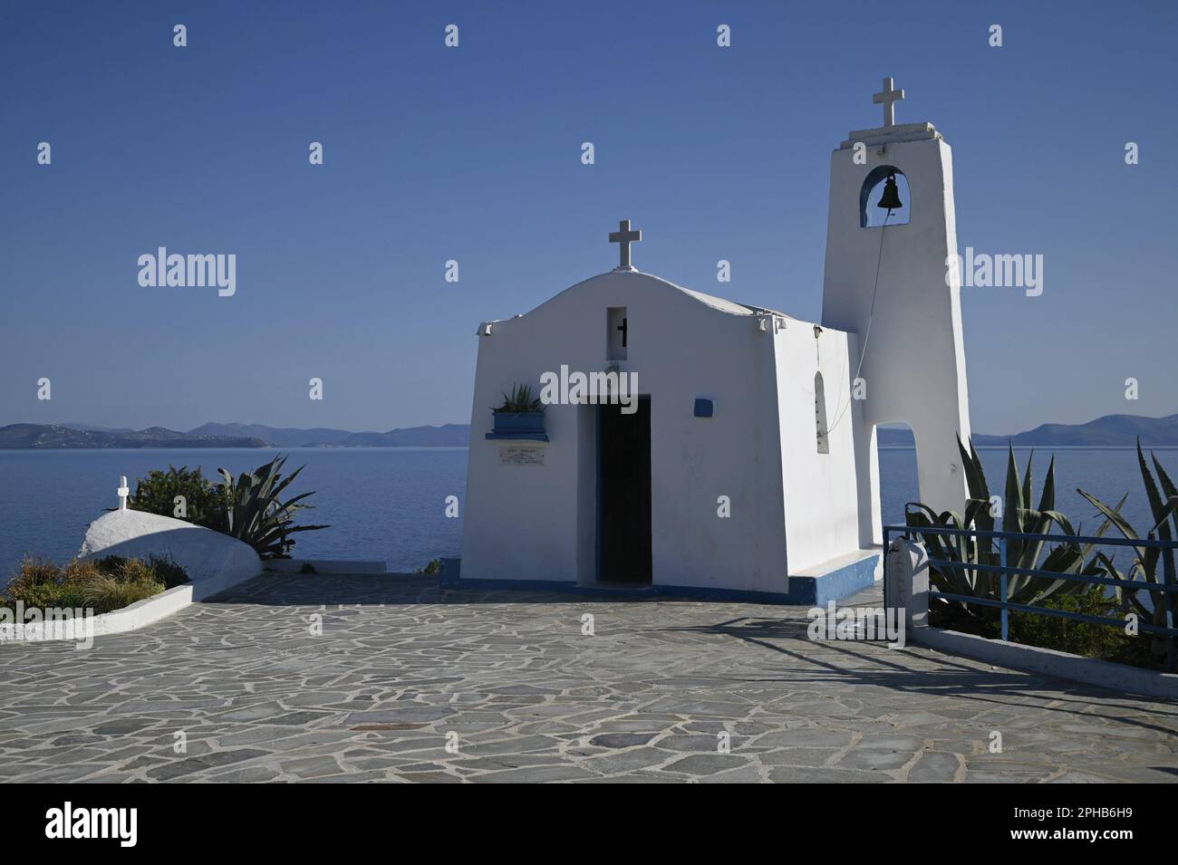 Landscape with scenic exterior view of Aghios Nikolaos a picturesque ...