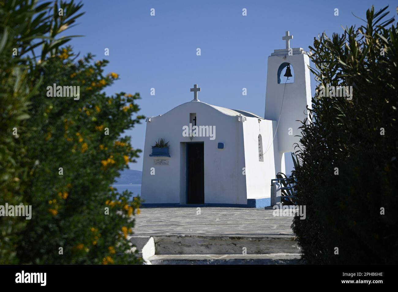 Landscape with scenic exterior view of Aghios Nikolaos a picturesque ...