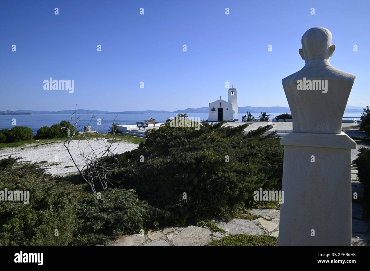 Landscape with scenic exterior view of Aghios Nikolaos a picturesque ...