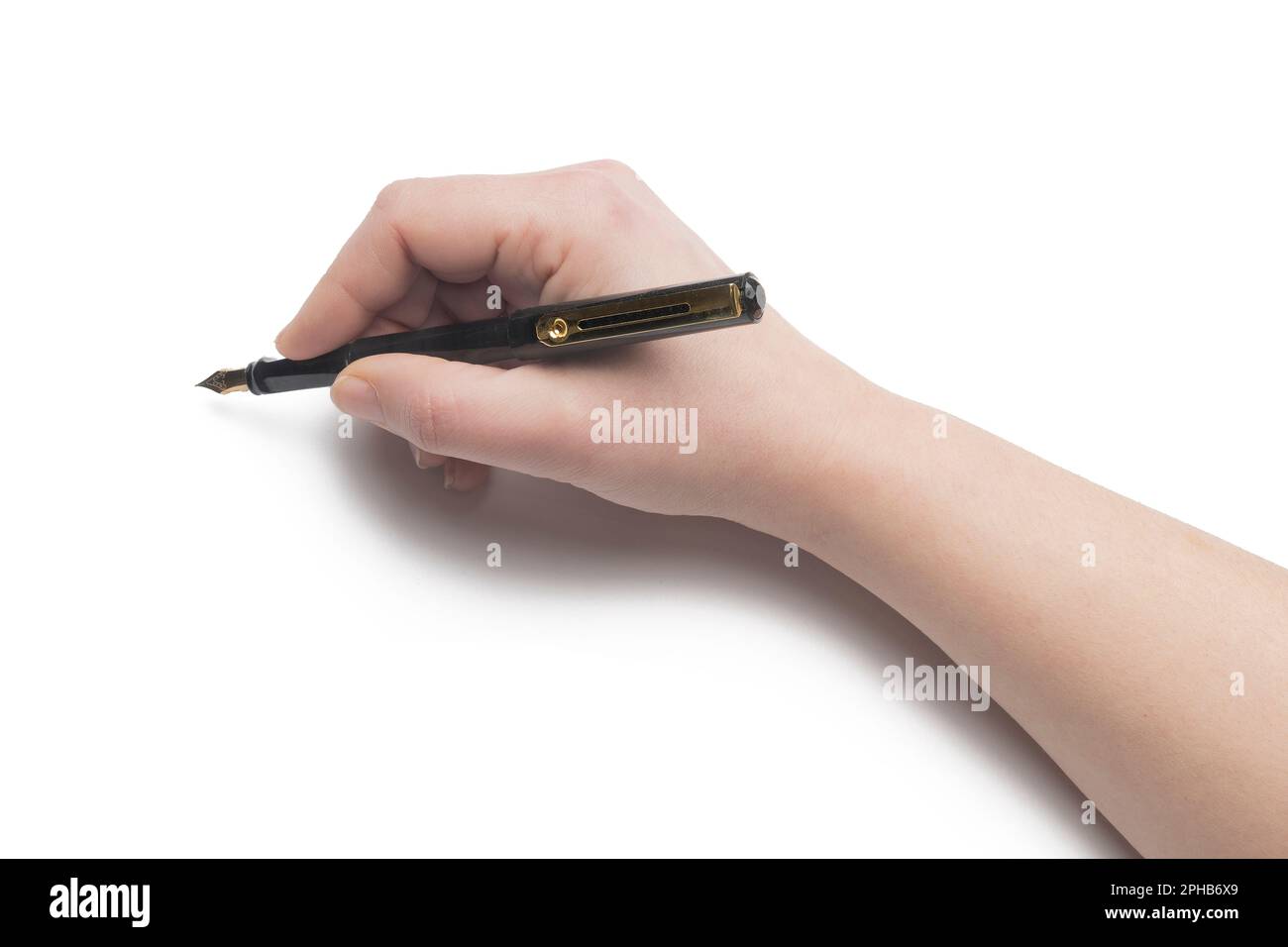 Close up hand pen writes hi-res stock photography and images - Alamy