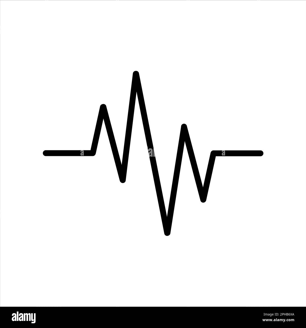 Sound wave icon vector. Audio equalizer illustration sign. audio symbol ...