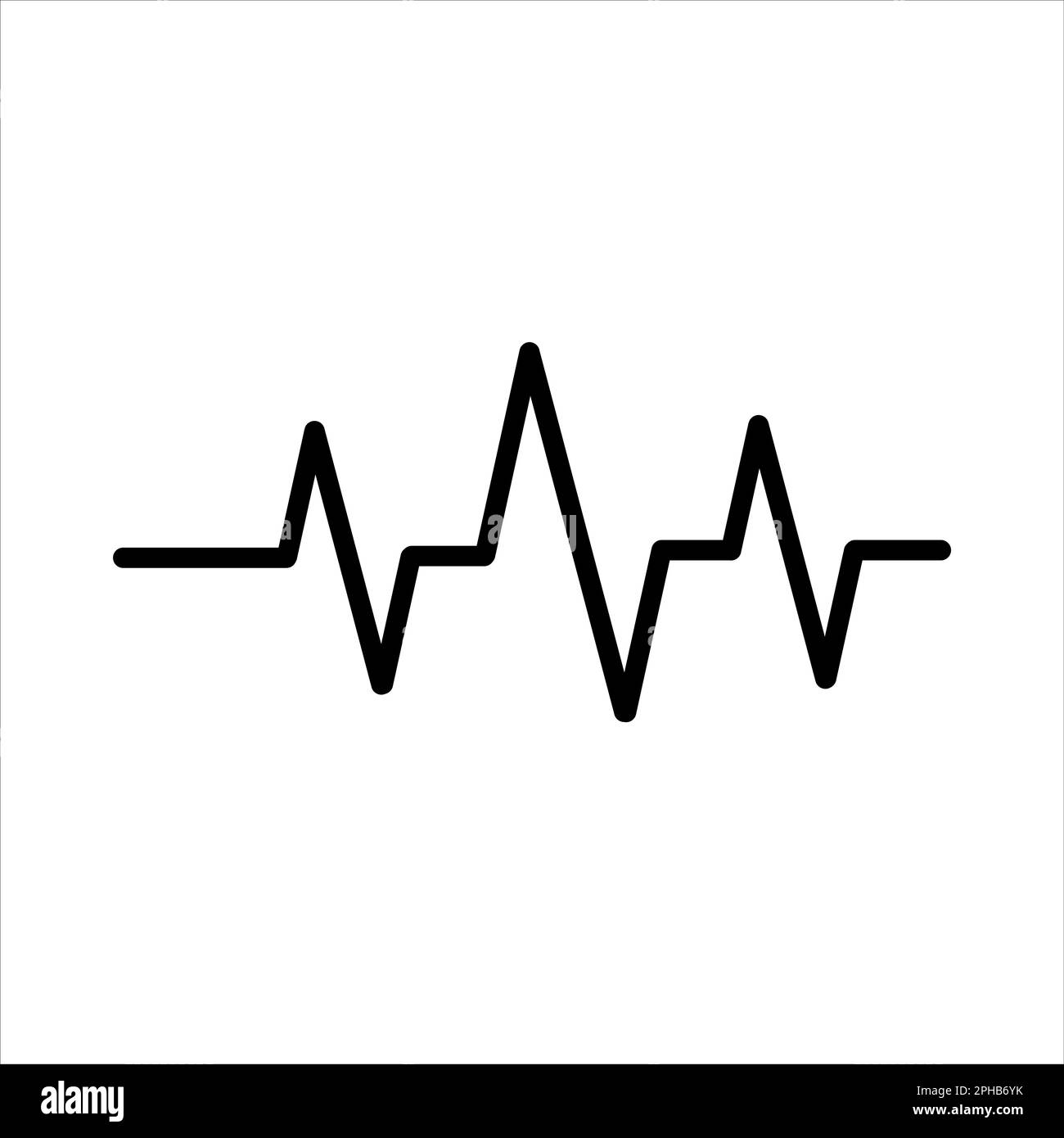 Sound wave icon vector. Audio equalizer illustration sign. audio symbol ...