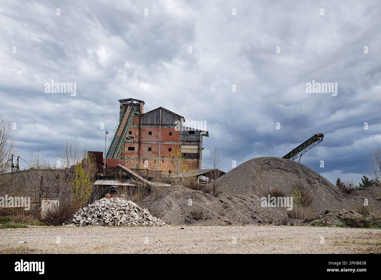 Old abandoned building factory Stock Photo - Alamy