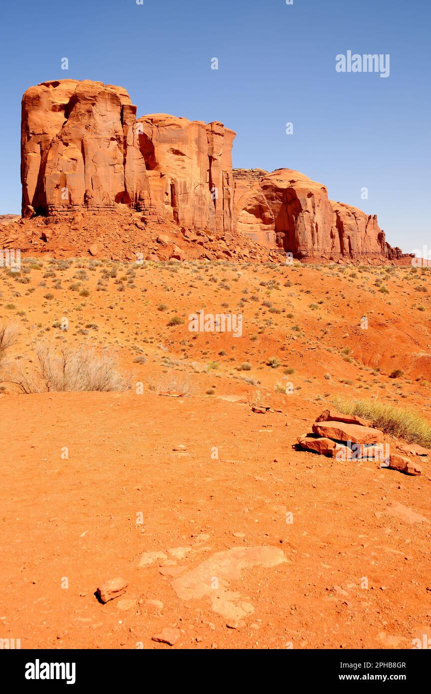 Desolate Monument Valley north east Arizona Navajo Nation USA Stock ...