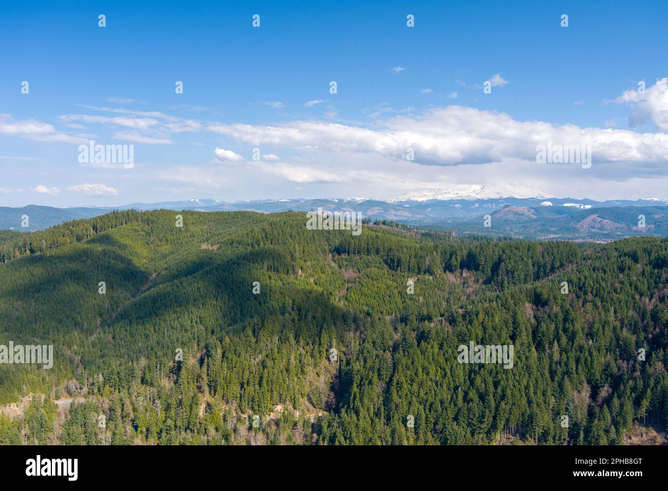 Cascade mountain range aerial hi-res stock photography and images - Alamy