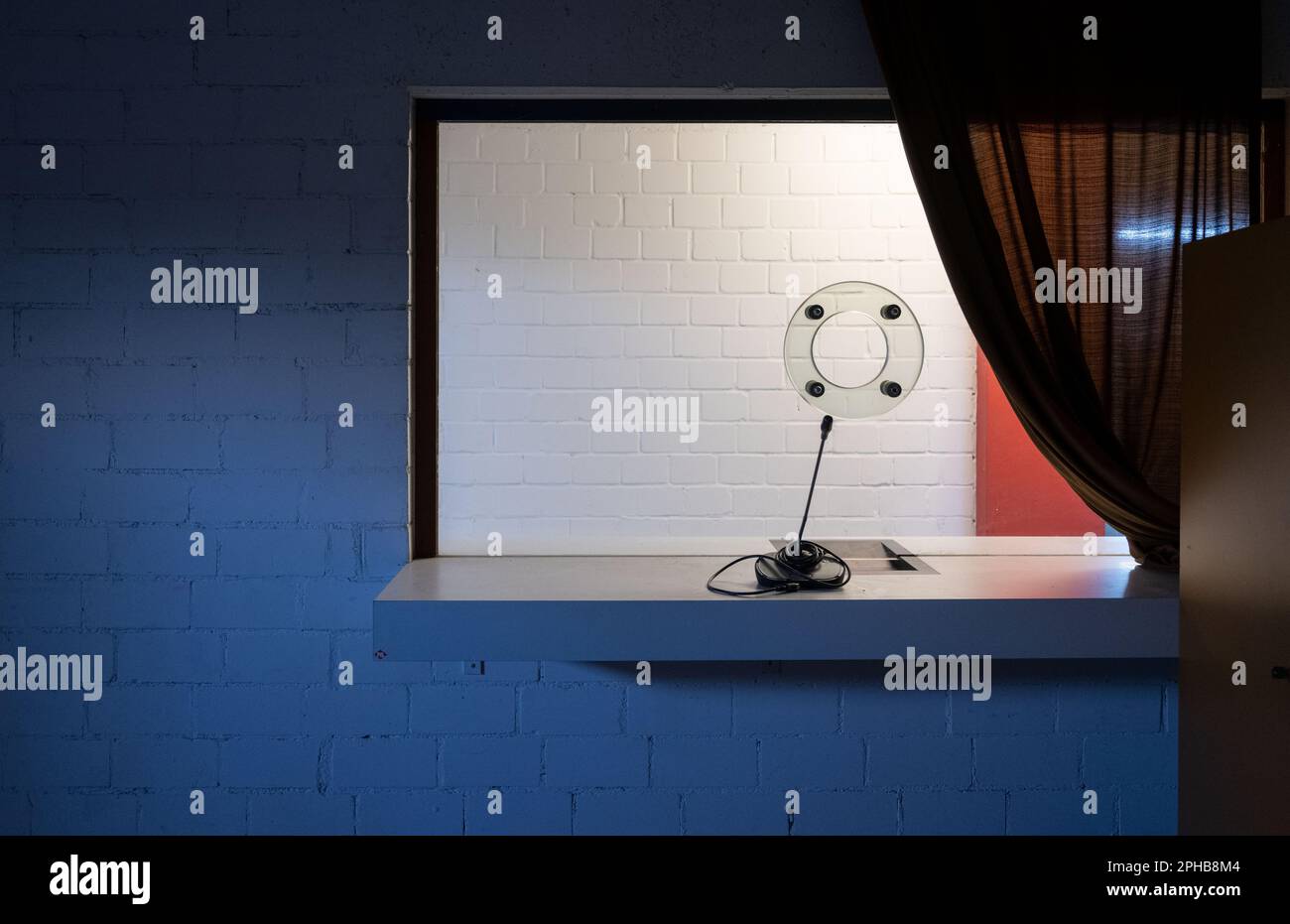 Microphone courtroom hi-res stock photography and images - Alamy