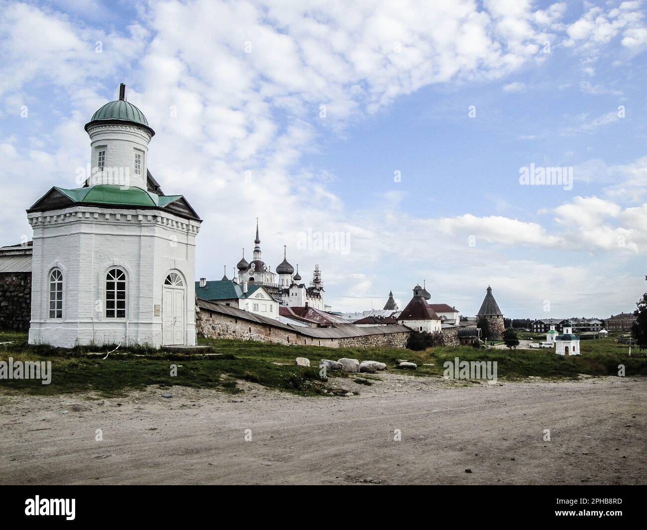 Solovetsky islands buildings Stock Photo - Alamy