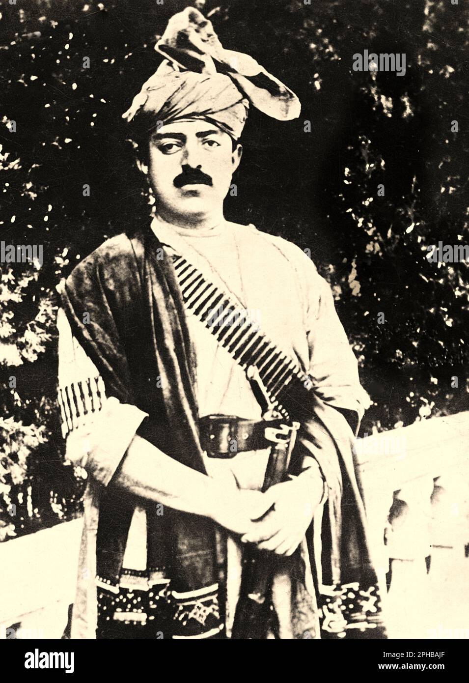 The image is of King Amanullah Khan in tribal dress who was the King of Afghanistan from June ...