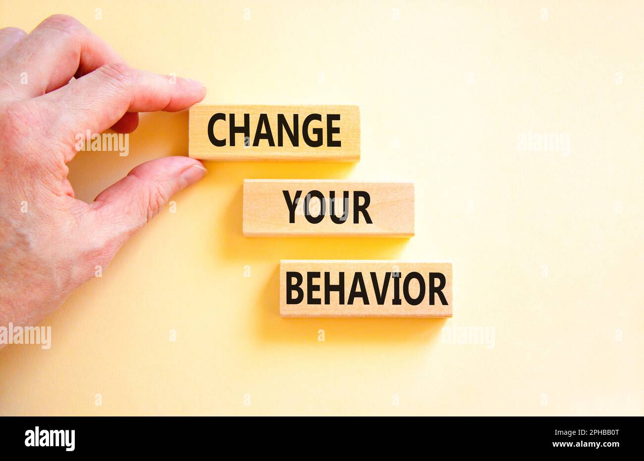 Motivation and Change your behavior symbol. Concept words Change your ...