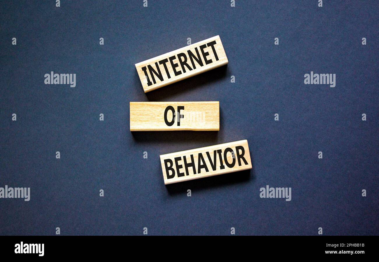 Internet of behavior symbol. Concept words Internet of behavior on ...