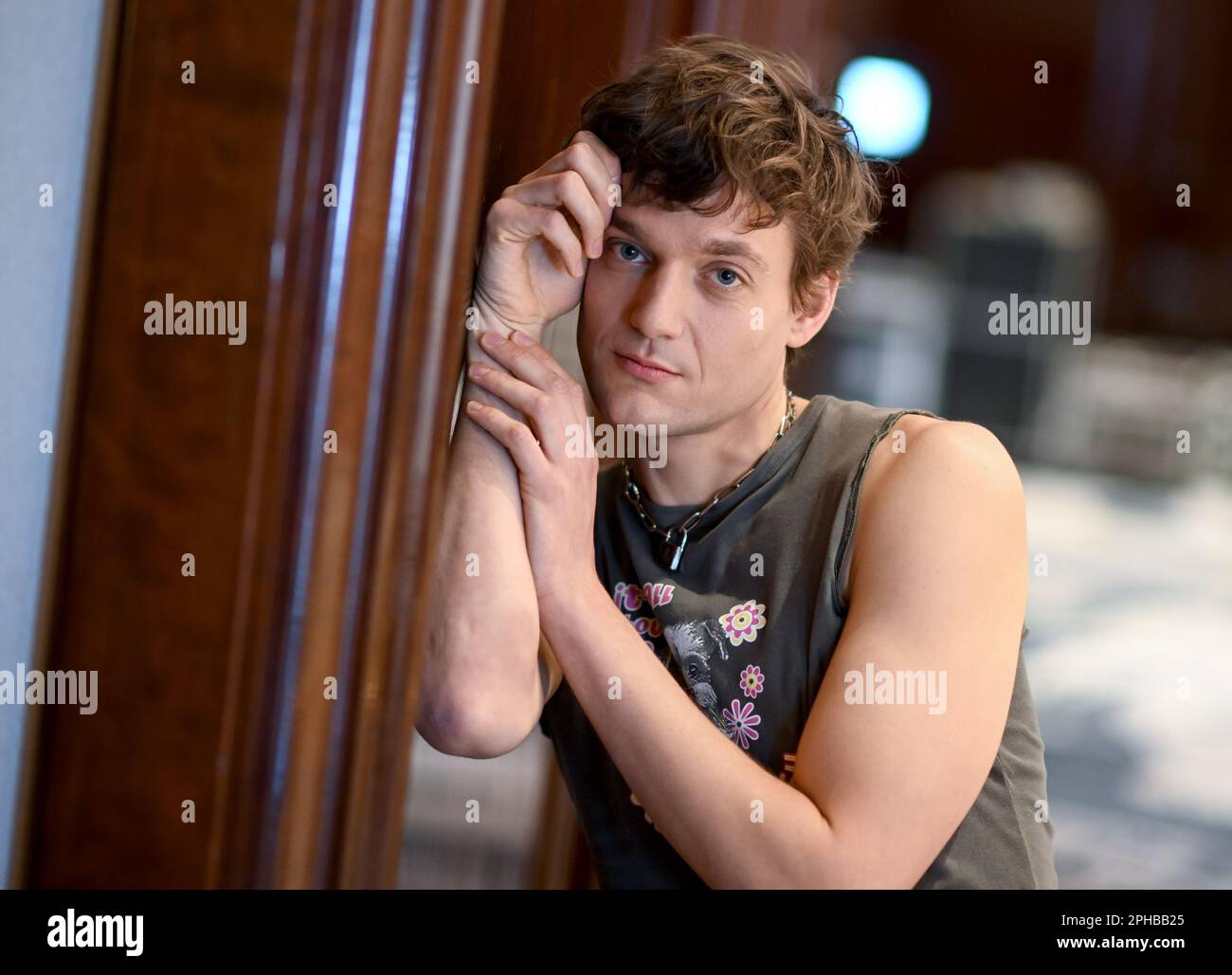 Berlin, Germany. 27th Mar, 2023. Lucas Englander, actor from Austria ...