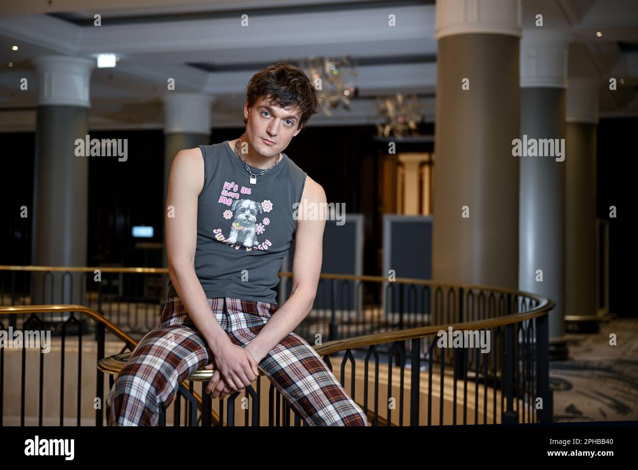 Berlin, Germany. 27th Mar, 2023. Lucas Englander, actor from Austria ...