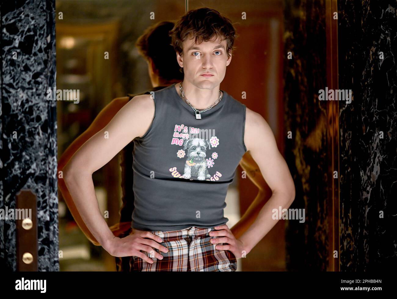 Berlin, Germany. 27th Mar, 2023. Lucas Englander, actor from Austria ...