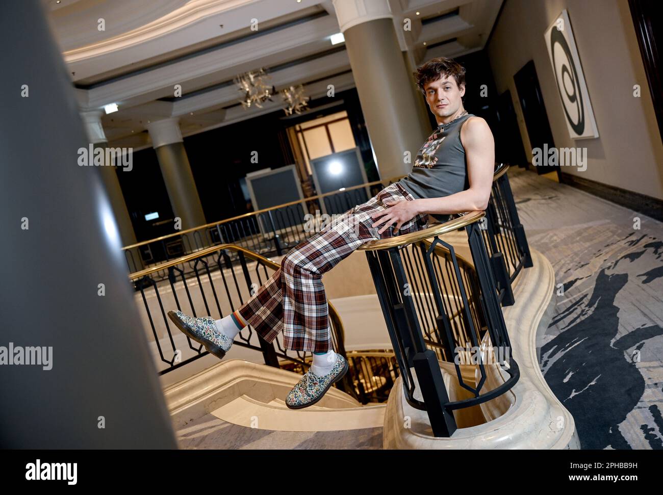 Berlin, Germany. 27th Mar, 2023. Lucas Englander, actor from Austria ...