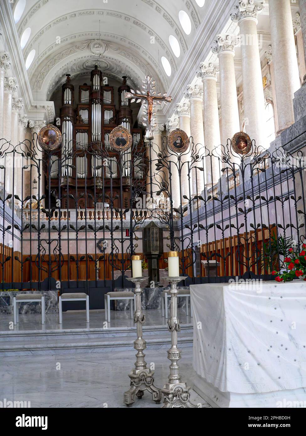 Choir room and organ, St. Blasius Cathedral in Sankt Blasien, Black ...