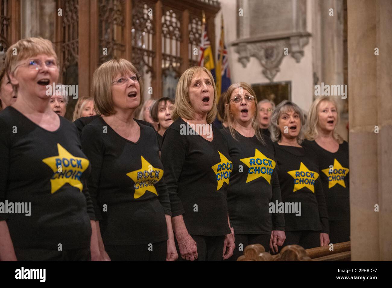 Rock Choirs from Essex and Suffolk perform at Long Melford Church 24 March 2023 © Brian Harris ...