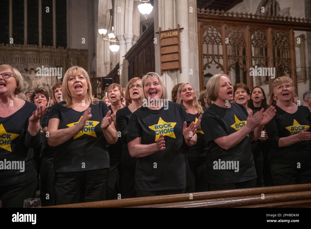 Rock Choirs from Essex and Suffolk perform at Long Melford Church 24 March 2023 © Brian Harris ...