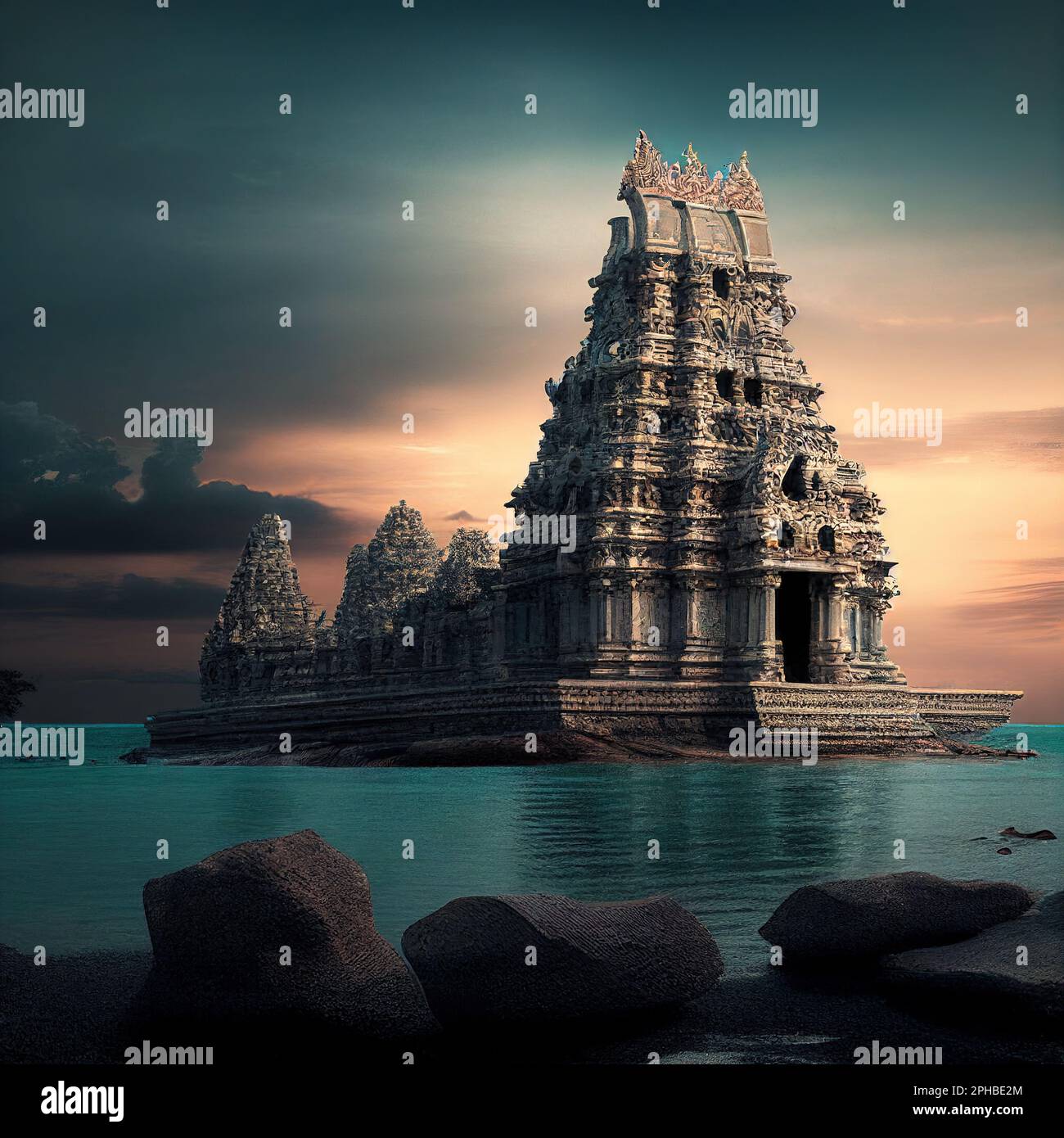 Rameswaram temple hi-res stock photography and images - Alamy