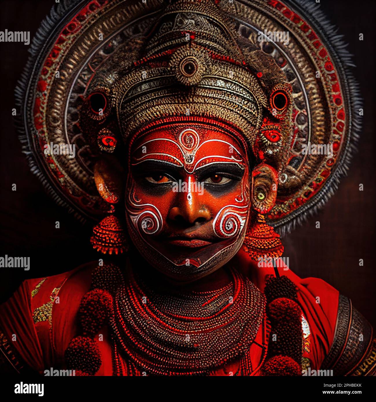gulikan theyyam ,worship culture of kerala image Stock Photo - Alamy