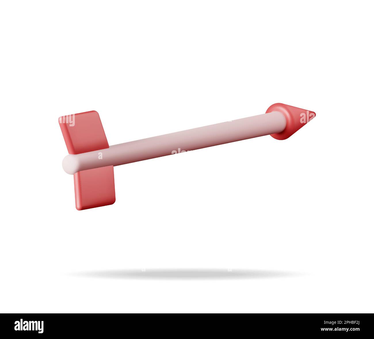 3D Bows Arrow with Red Tip Isolated Stock Vector Image & Art - Alamy