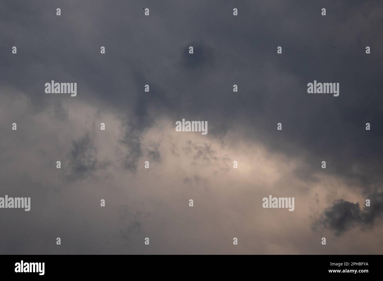 Late summer thunderstorm buildup over Gauteng in South Africa Stock ...