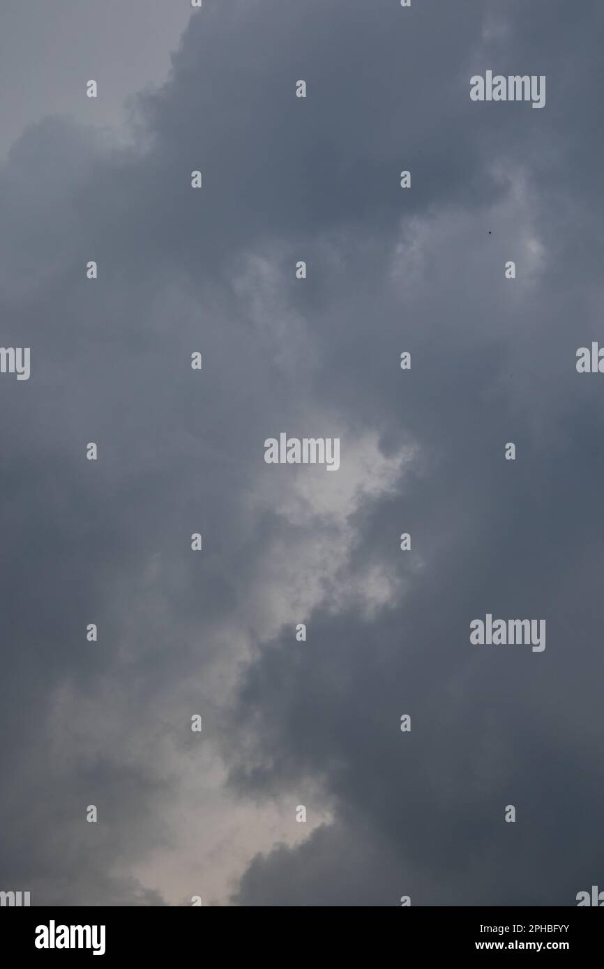 Late summer thunderstorm buildup over Gauteng in South Africa Stock ...