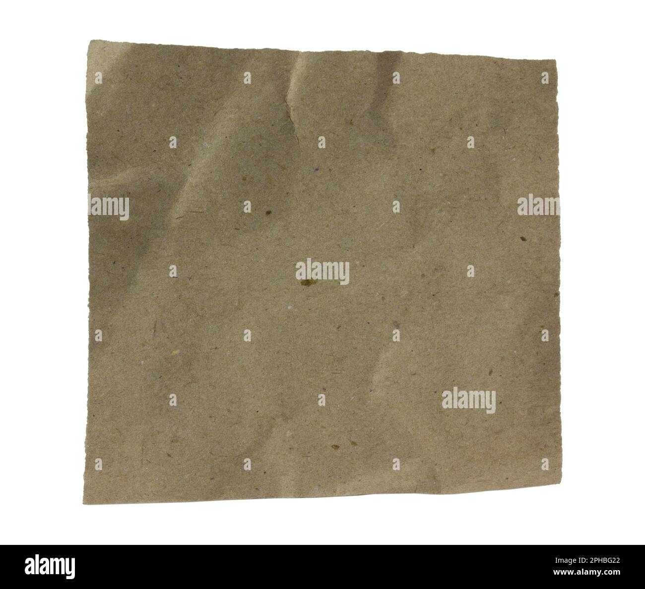 Square pile of kraft paper isolated on white background Stock Photo - Alamy