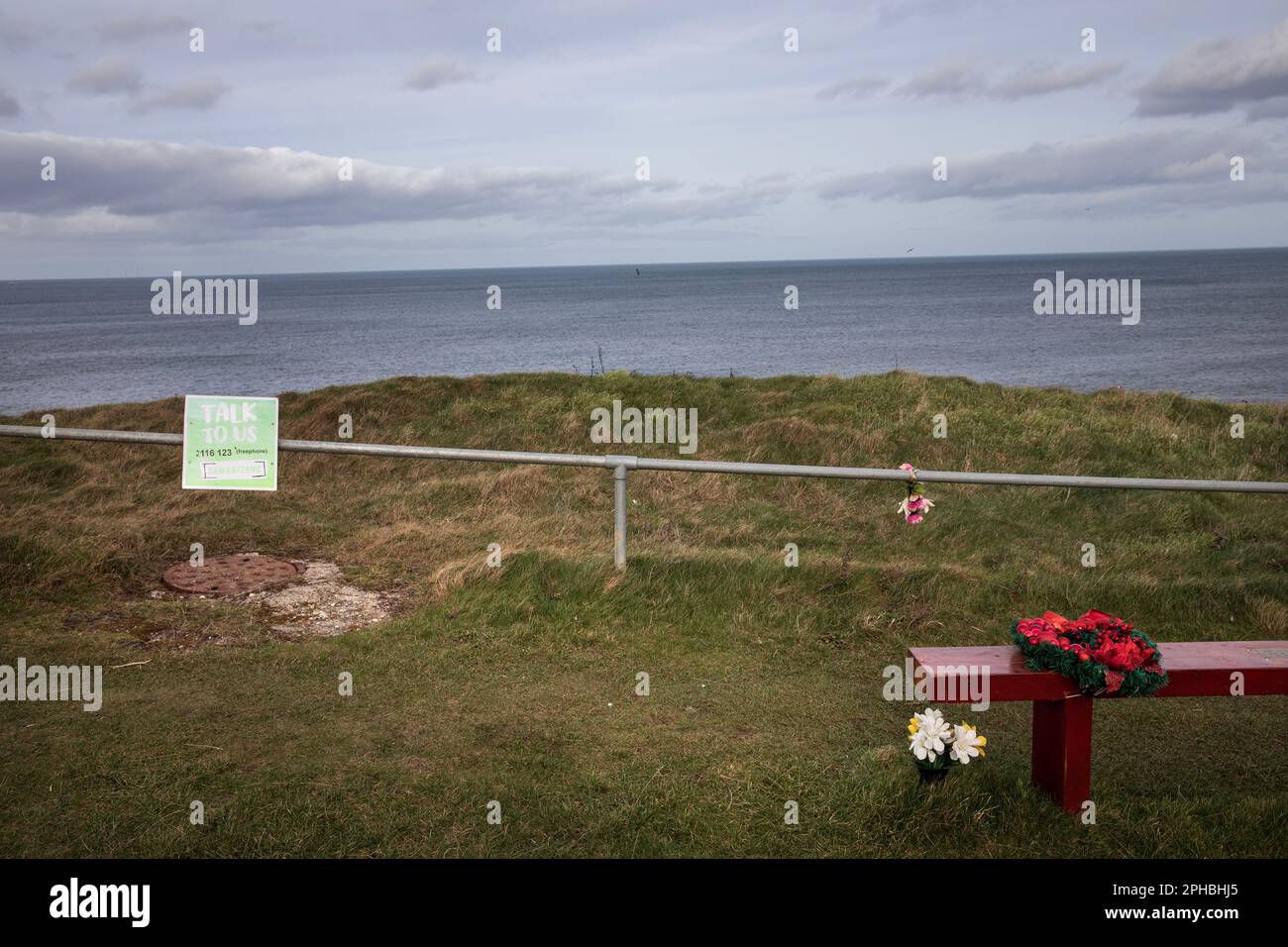 The coastline of Marsden which includes the Souter Lighthouse. The ...