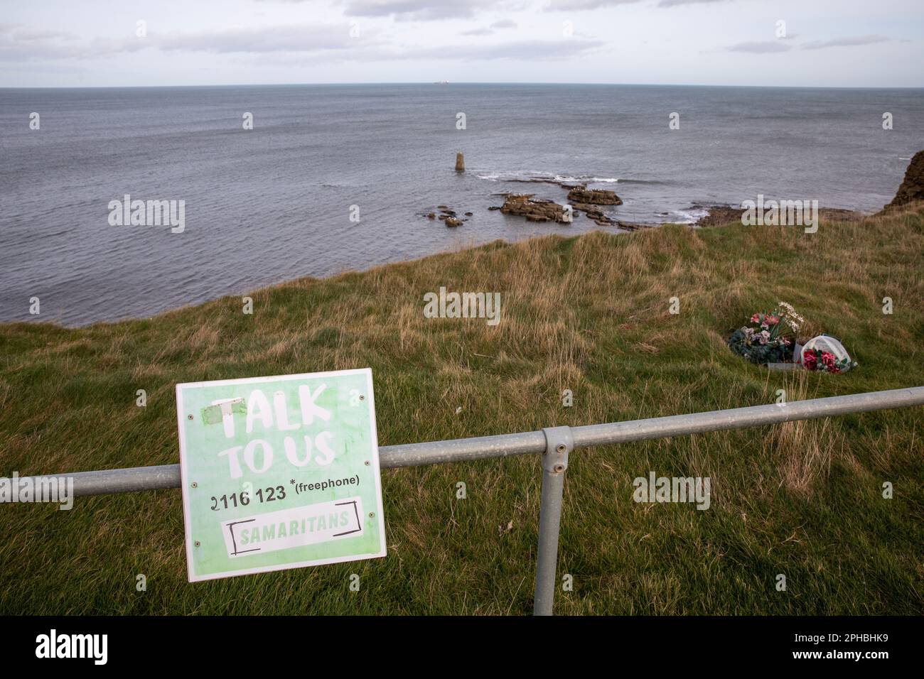 The coastline of Marsden which includes the Souter Lighthouse. The ...