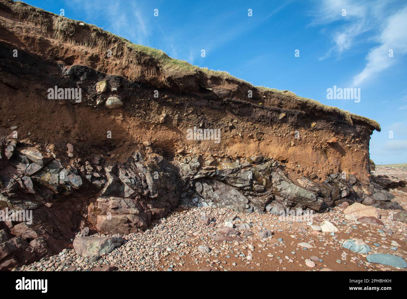 The granite cliffs of Da Neap in the east contrast with the basalt and ...