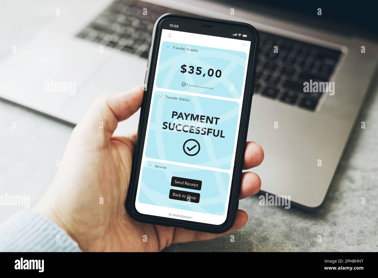 Man paying with smartphone for online shopping. Paying using fast ...