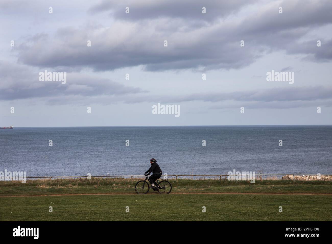 The coastline of Marsden which includes the Souter Lighthouse. The ...
