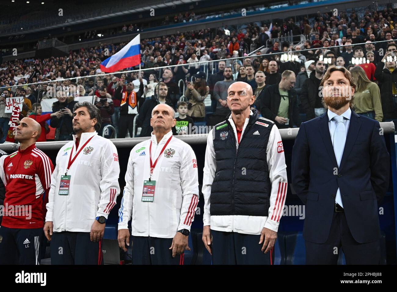 A friendly football match between the national teams of Russia and Iraq ...
