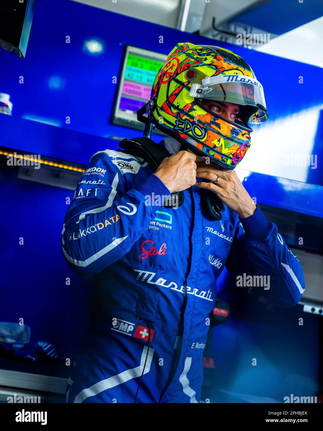 Sao Paulo, Brazil. 25th Mar, 2023. Edoardo Mortara, Maserati MSG Racing ...
