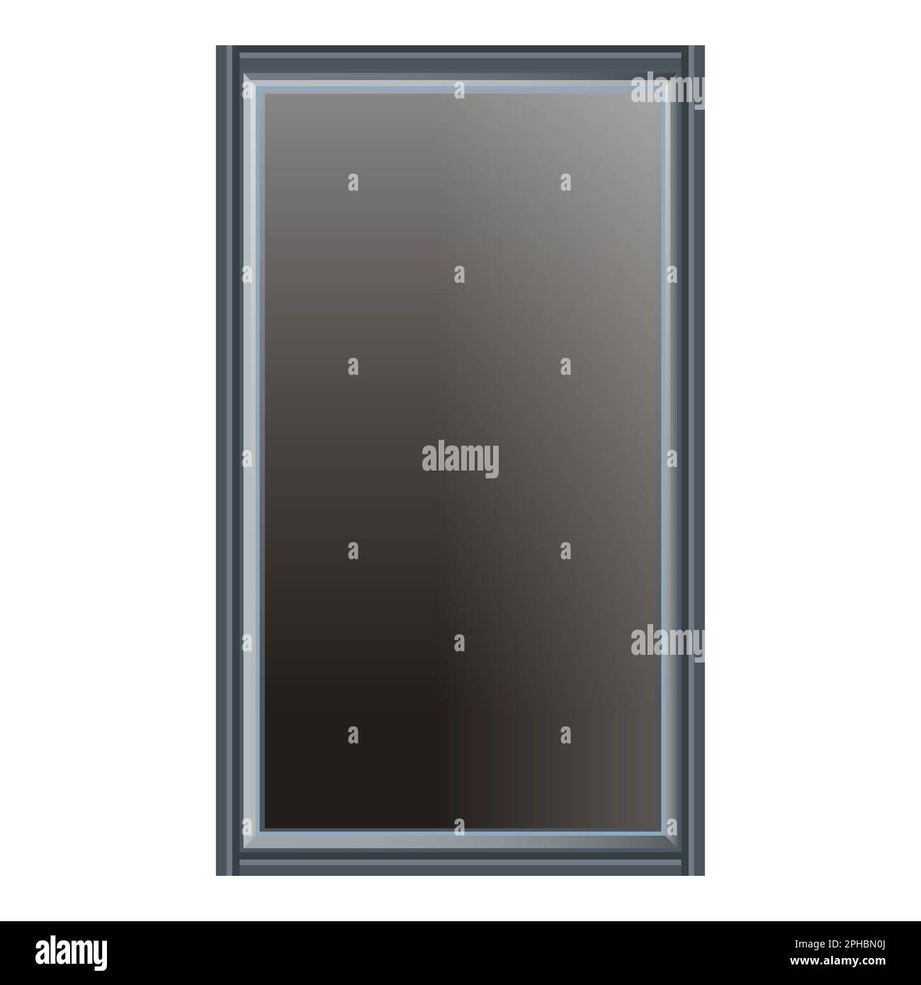 Vintage simple dark Window in realistic style. Wood Frame. Colorful ...