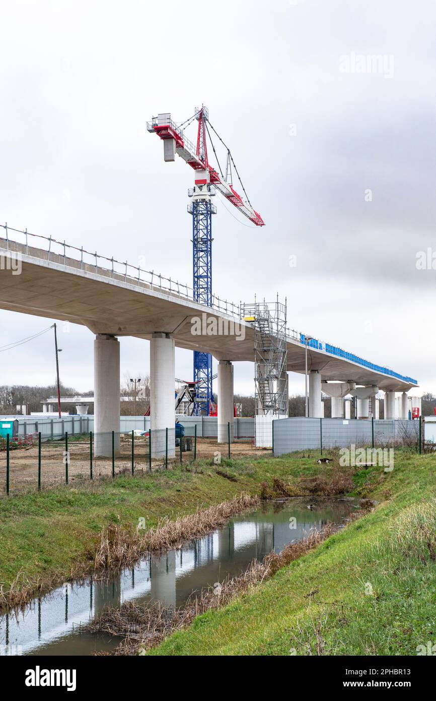 Curve bridge construction site hi-res stock photography and images - Alamy
