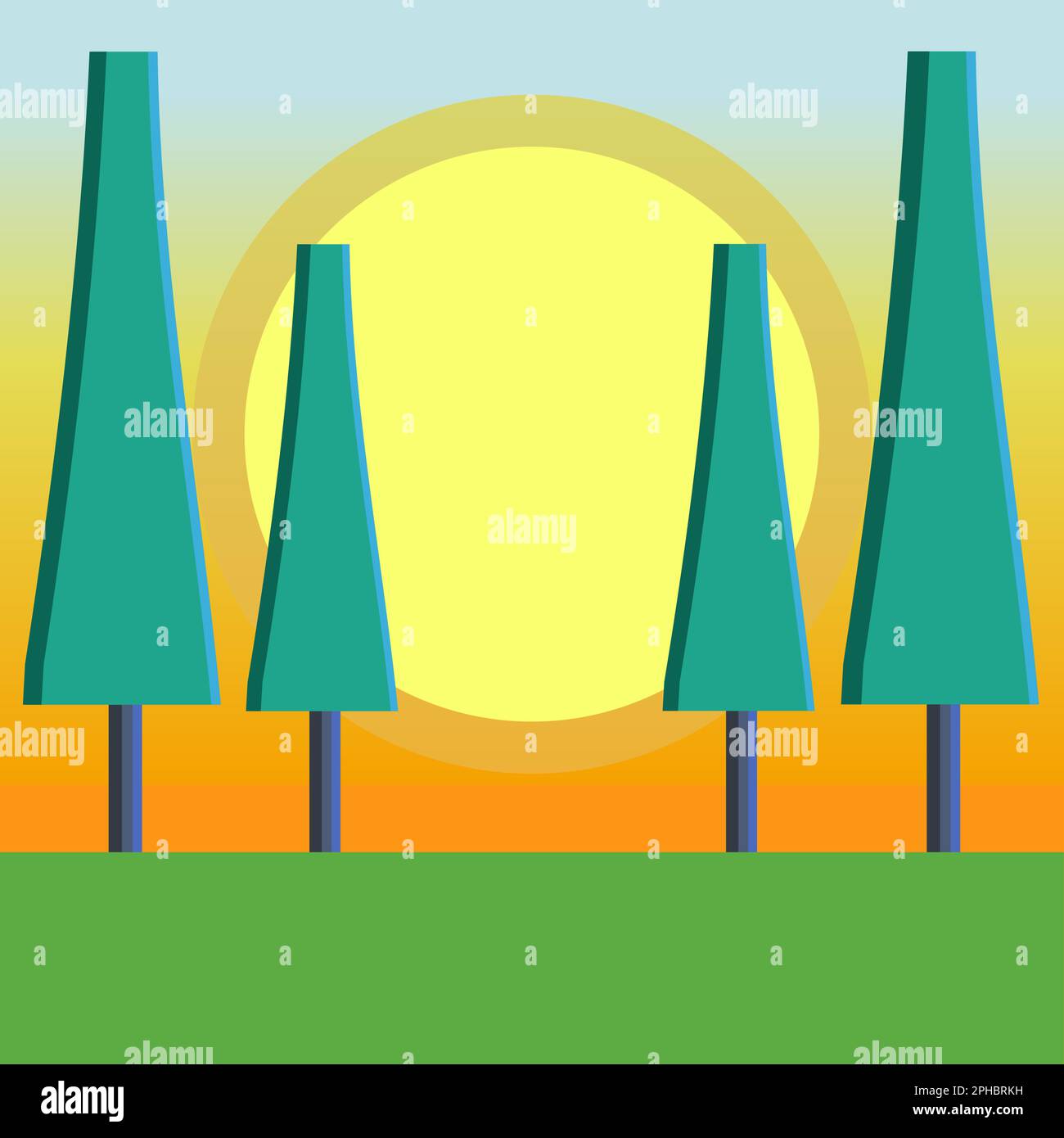Pine evergreen rustic forest logo vector illustration icon symbol ...
