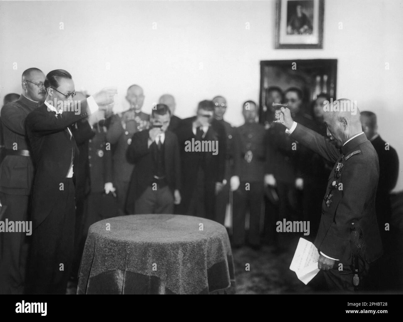 Henry Pu Yi, left, former Emperor of China and now chief executive of ...