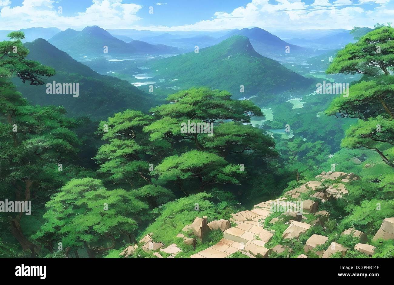 Anime Scenery Forest