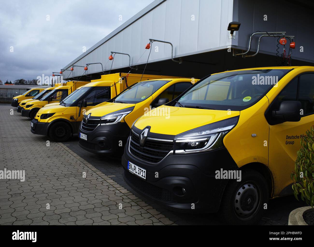 Neuenhaus, Germany - March 26 2023 The charging station of the ...